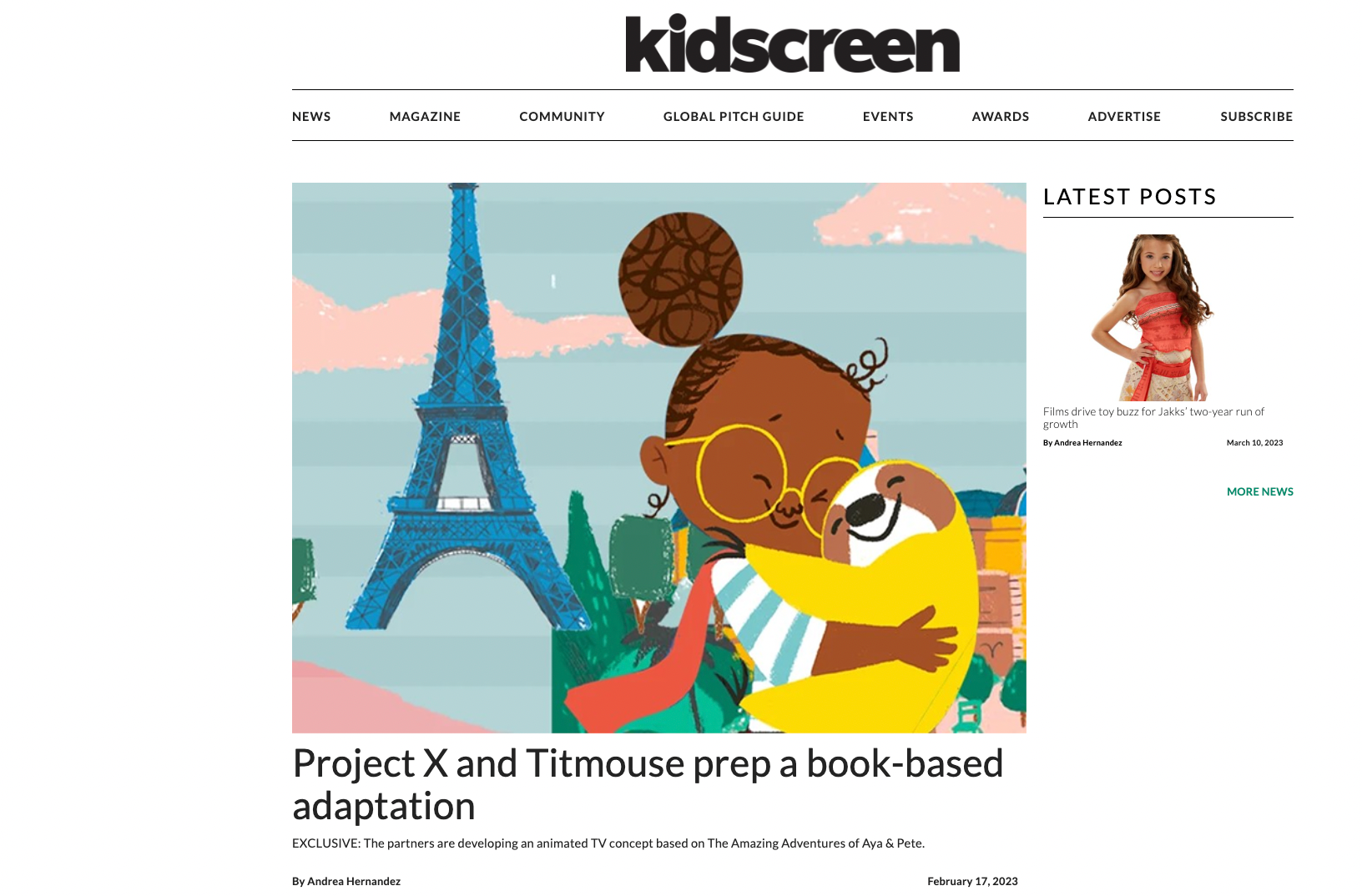 Titmouse and Project X Entertainment Acquire Television Rights to Aya ...